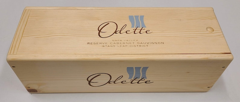 Laser Engraved Odette 1 X 1.5L Wooden Wine Boxes With Lid - 2016, 2017 ...