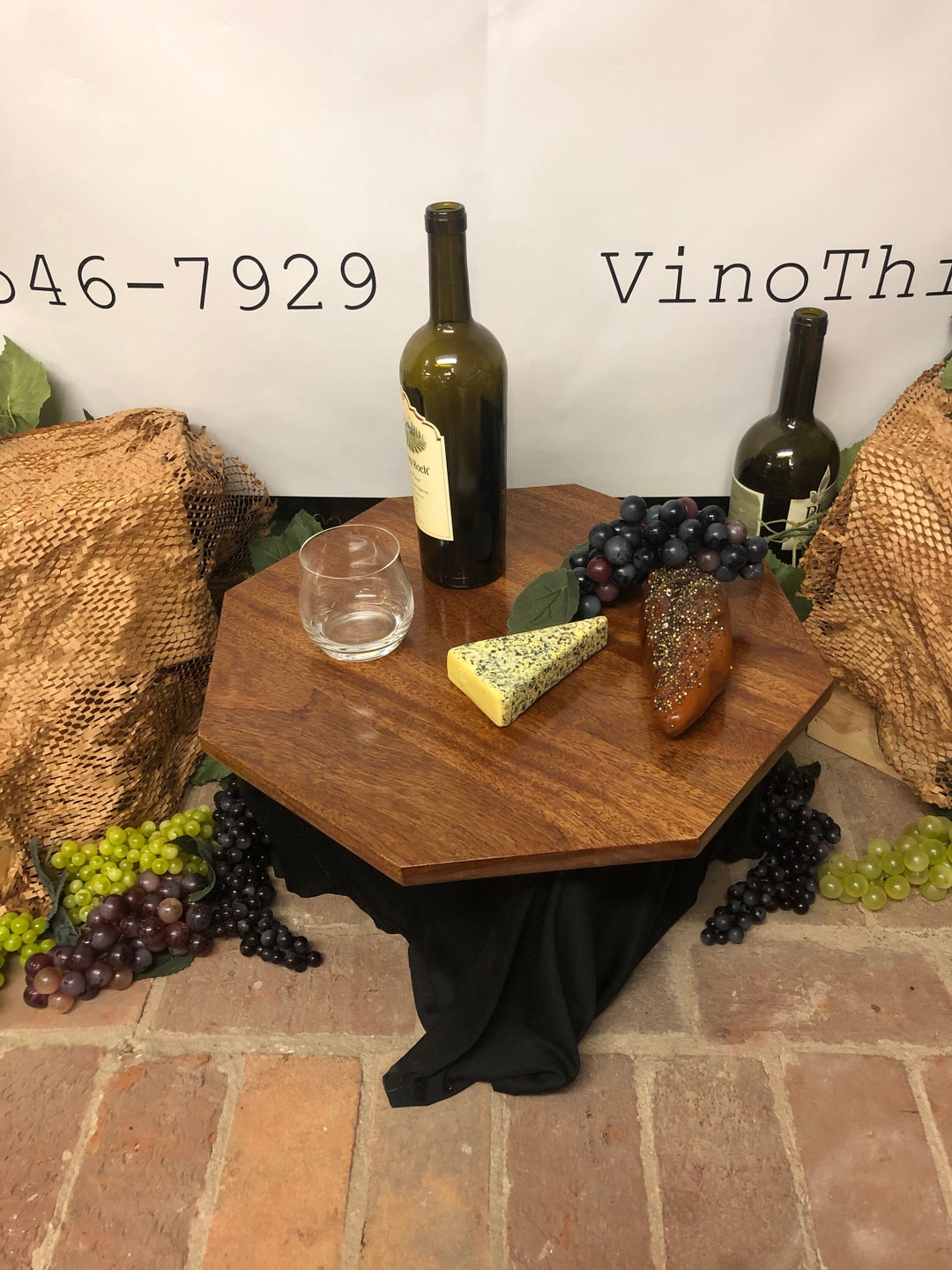 18 Mahogany Octagon Lazy Susan Etsy