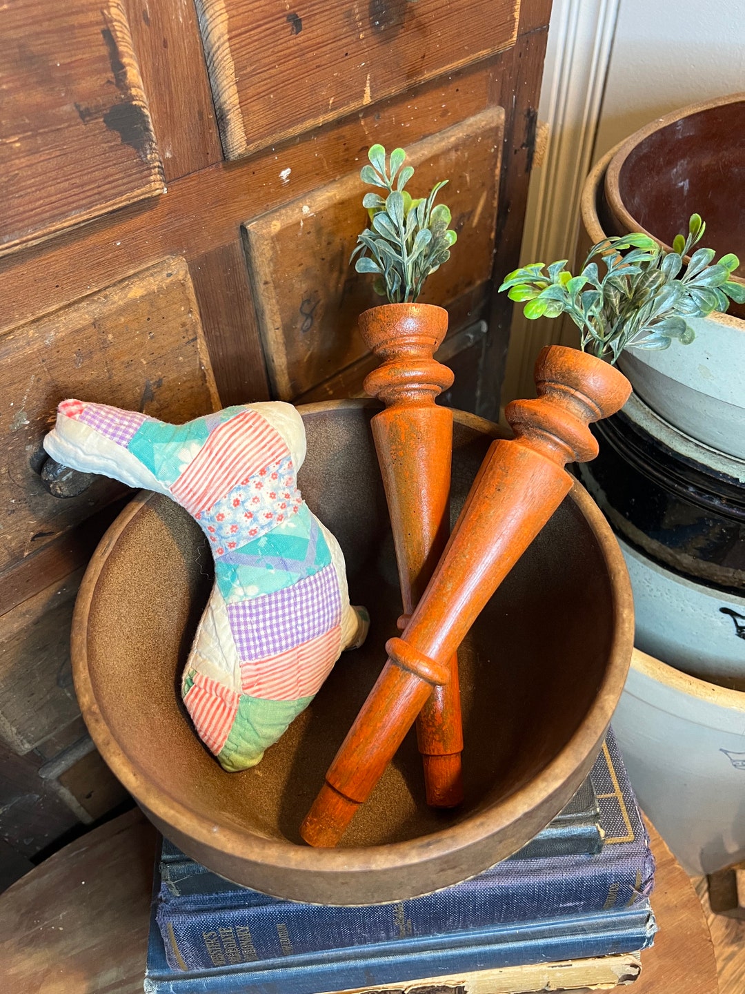 CARROTS Made From REPURPOSED Chair Spindles, Handmade, Set of 2, Spring ...