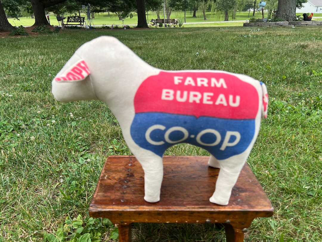 Farm Bureau COOP Sheep Grain Sack, Feed Sack, Seed Sack, Vintage ...