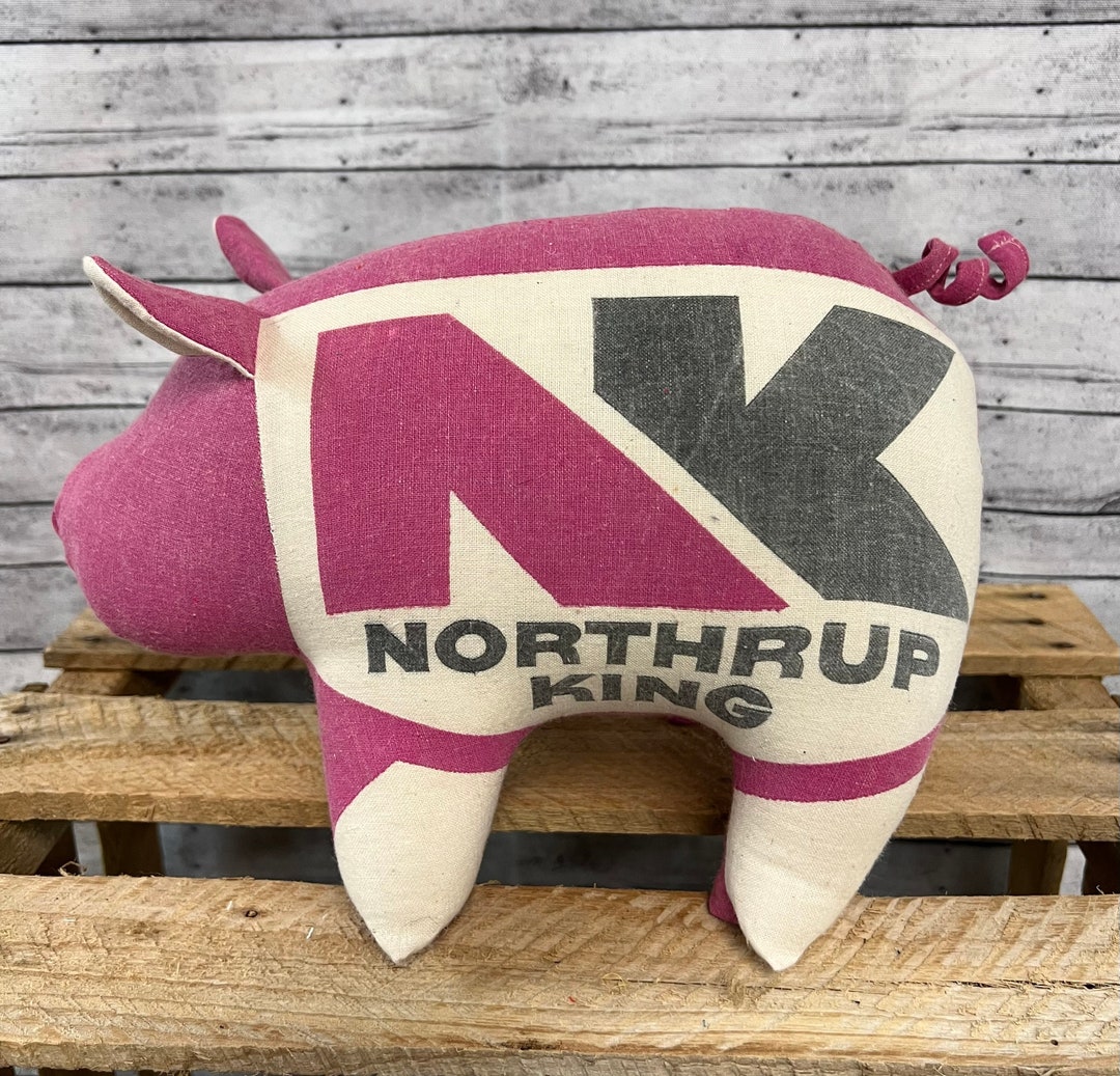 Pig, Small Pig, Grain Sack, Feed Sack, Seed Sack, Vintage, Antique ...