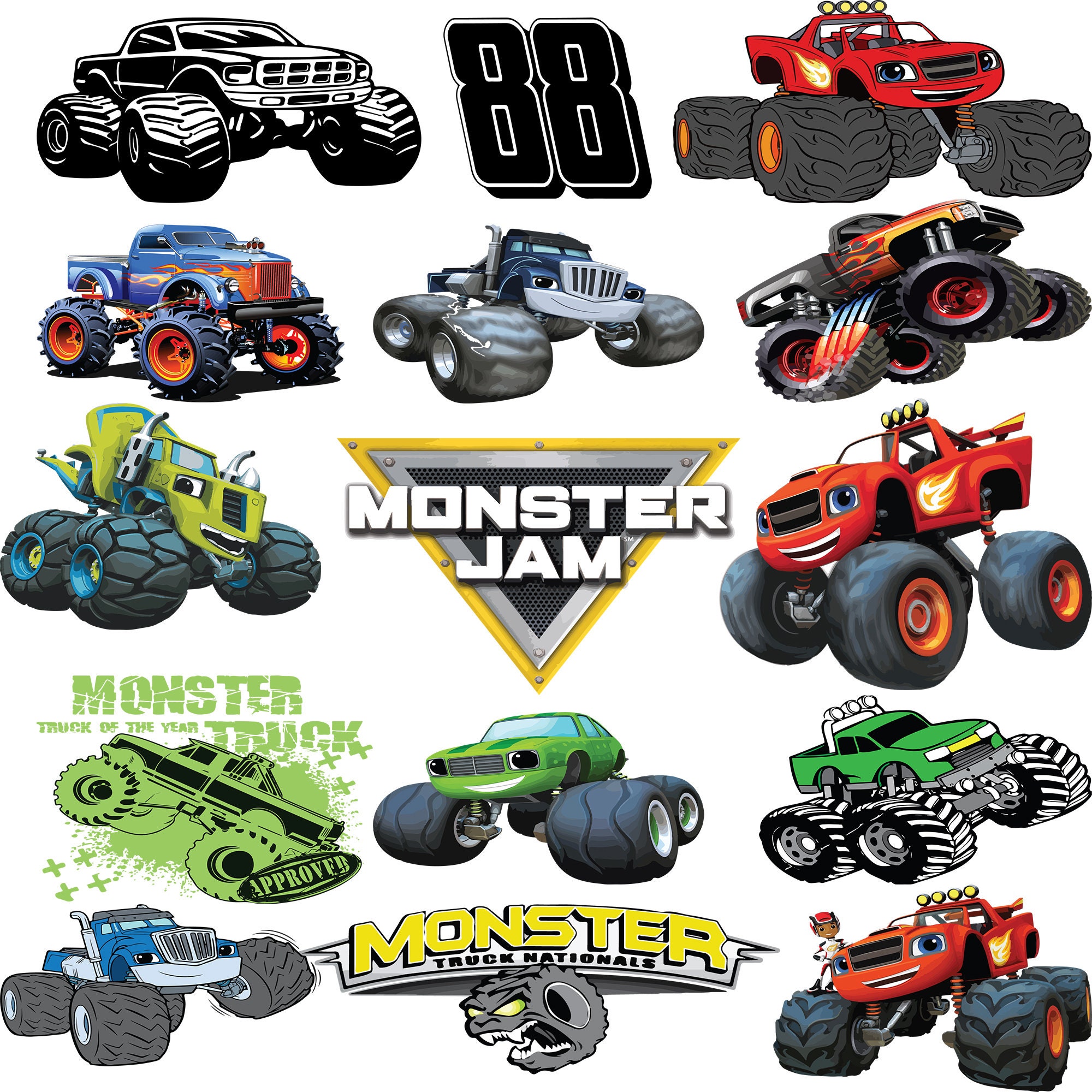 Monster SVG - Best Bundle Layered , Cartoon SVG -for Cricut - Etsy