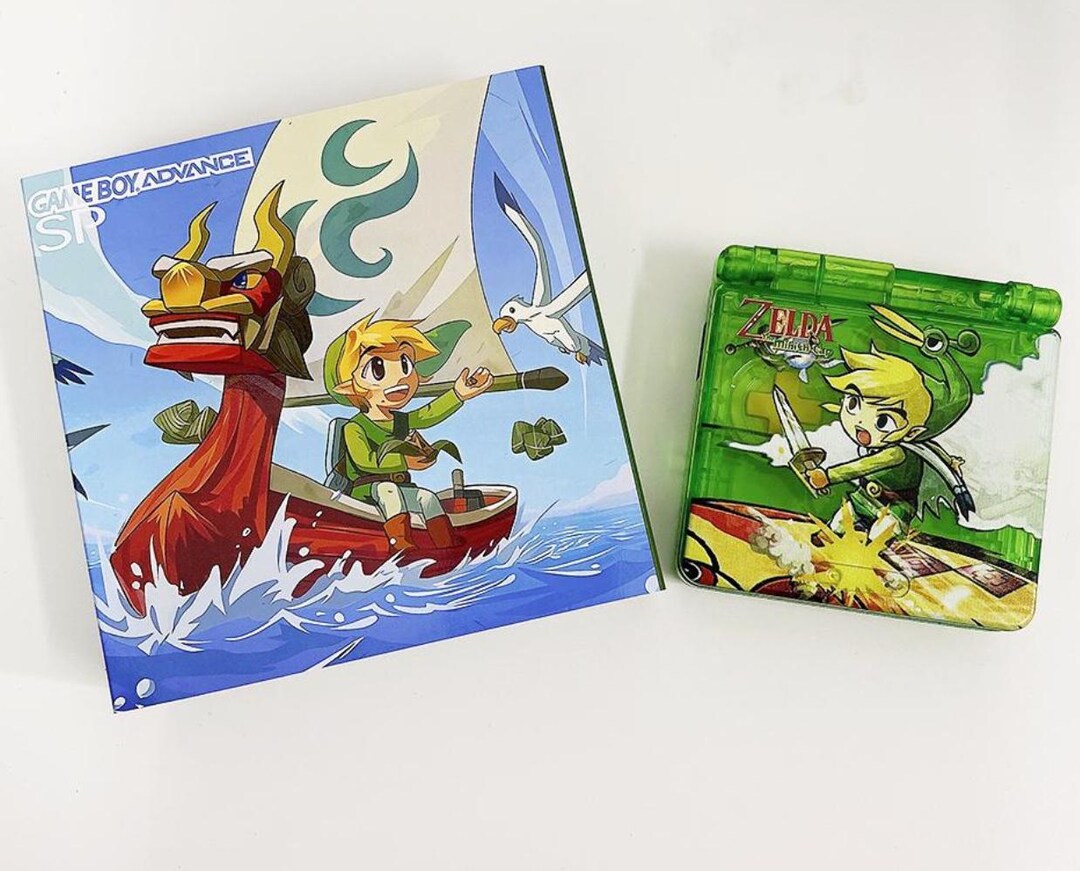 Custom Game Boy Advance SP Zelda Shell - Etsy