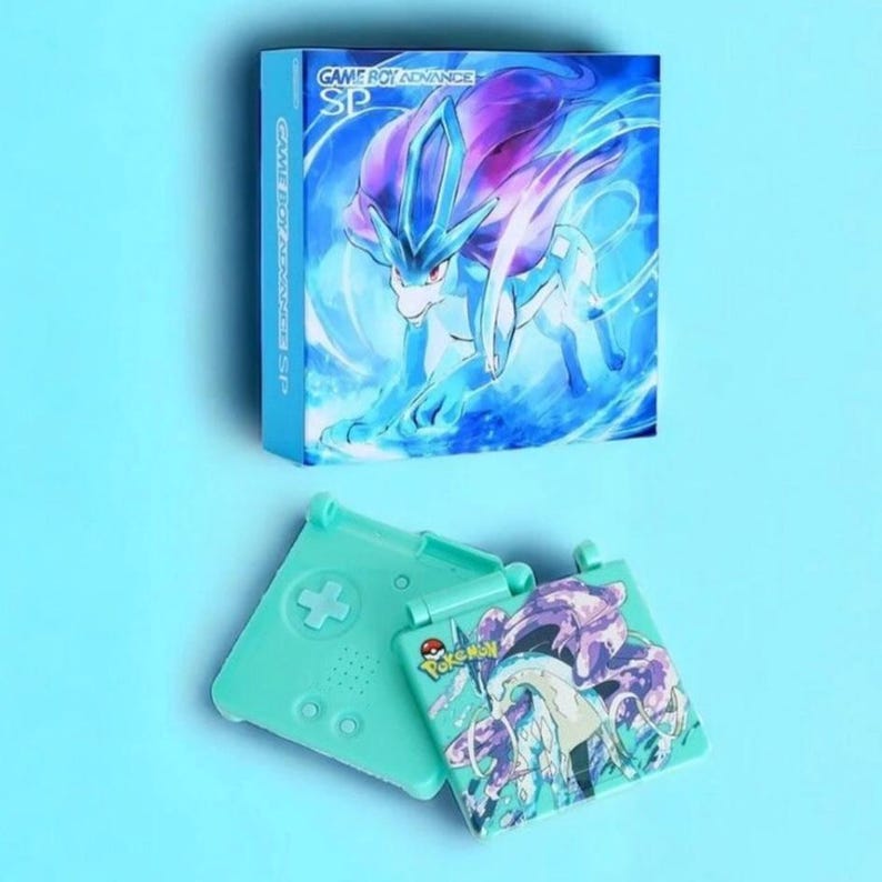 Custom Game Boy Advance SP Suicune Shell - Etsy