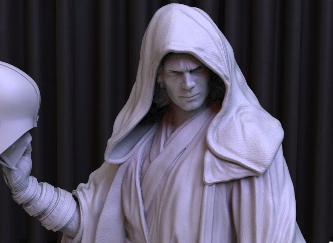Anakin Skywalker STL 3D Print File Instant Download, Darth Vader Statue ...
