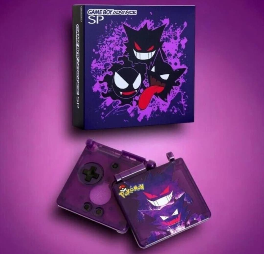 Custom Game Boy Advance SP Gengar Shell - Etsy Australia