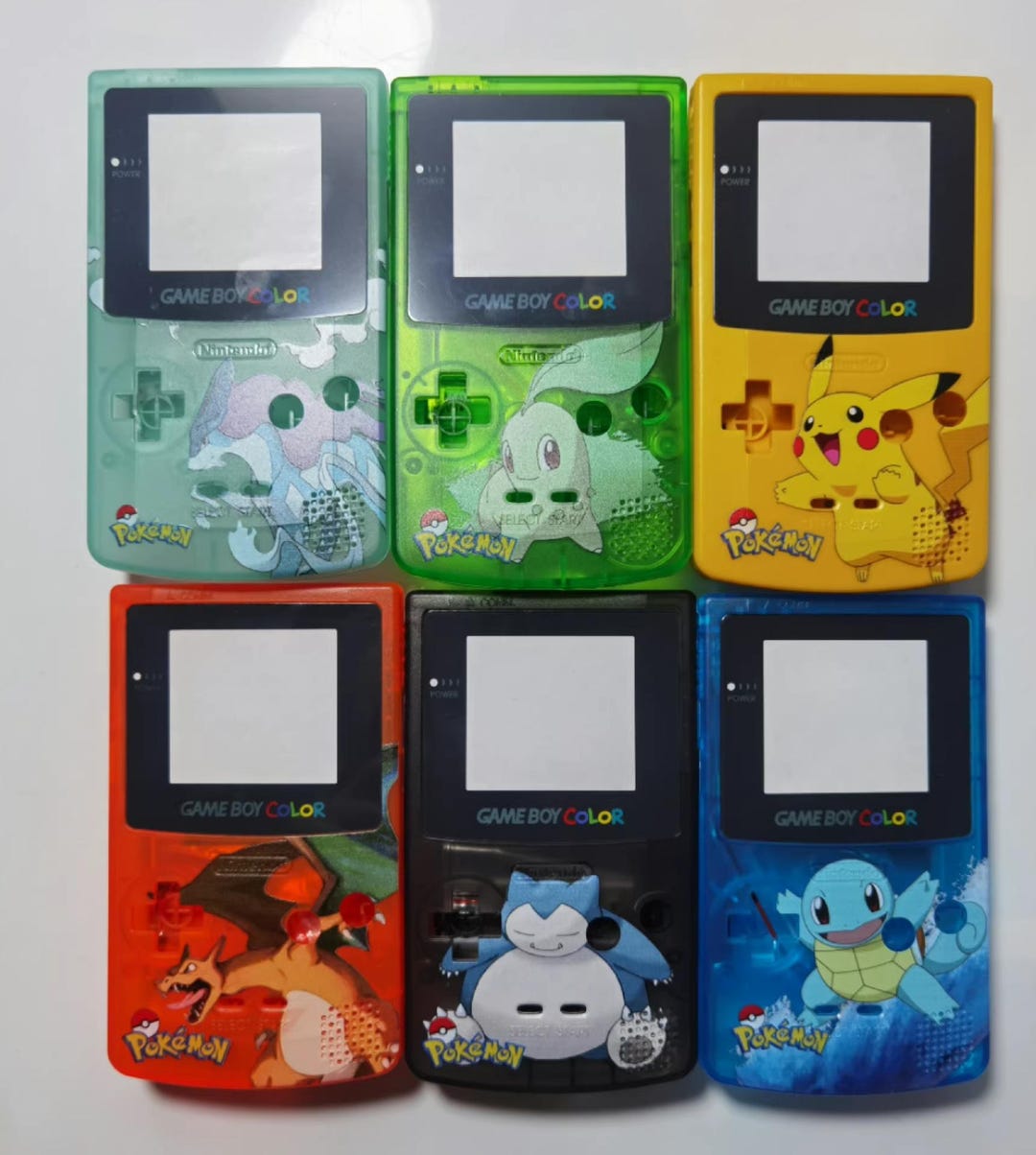 Custom Game Boy Color Game Console Shell DIY Homemade Pokemon ...