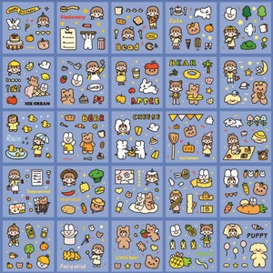 AKIJAKIHAE 100pcs Sticker Box Cute Sticker - Etsy