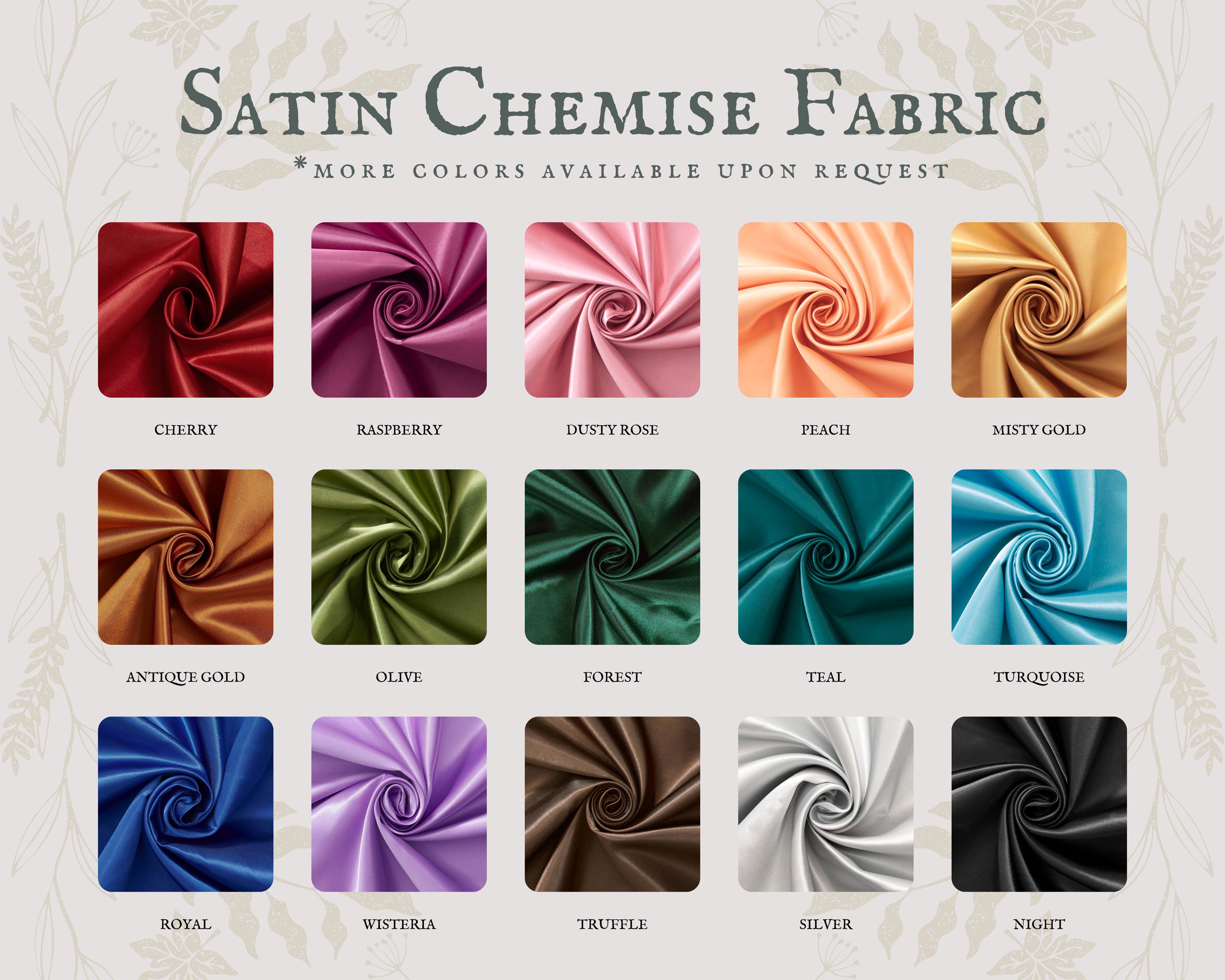 Satin Chemise | Renaissance Silky Satin Chemise, Cosplay Costume Under ...