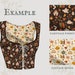 Bodice Add-on Double Sided Pattern | Made to Order Reversible ...