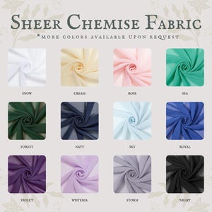 Sheer Chemise With Angel Sleeves | Renaissance Sheer Chiffon Chemise ...