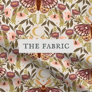 Mystic Moths | Reversible Cottagecore Corset Bodice | Witchy Moth Moon ...