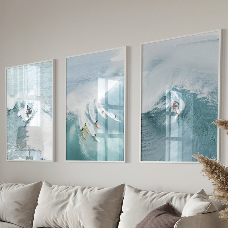 Aerial Surfers Print - Etsy