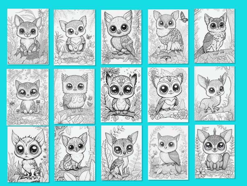 Fantasy Woodland Creatures Coloring Pages - Woodland Animal Coloring ...