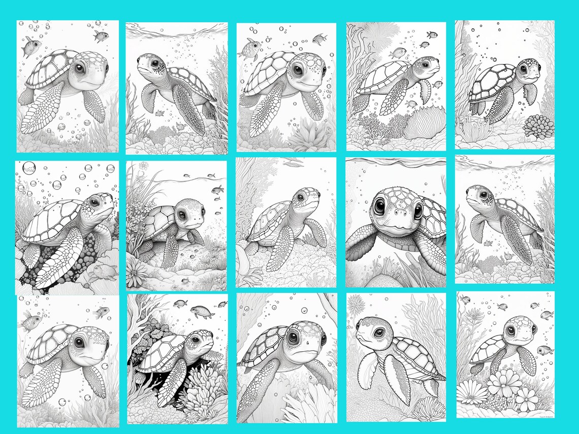 Deep Sea Coloring Pages for Kids Cute Drawings Underwater Princess ...