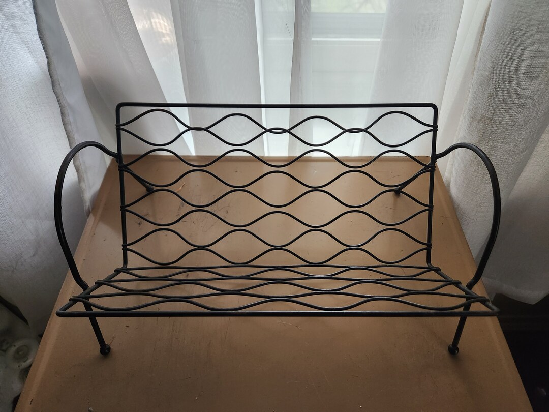 Vintage MCM Record/book Rack - Etsy