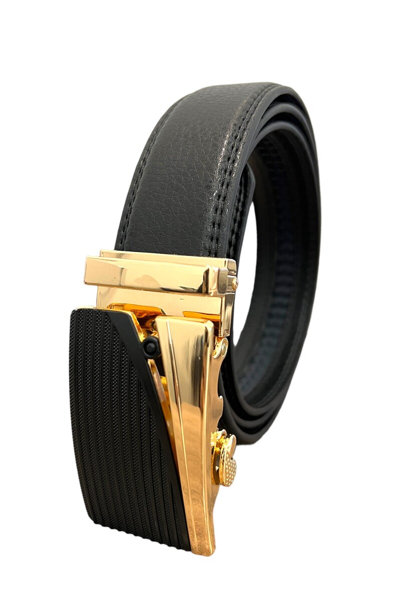 Men's Click Ratchet Belt Sliding Buckle Adjustable Trim to Exact Fit ...