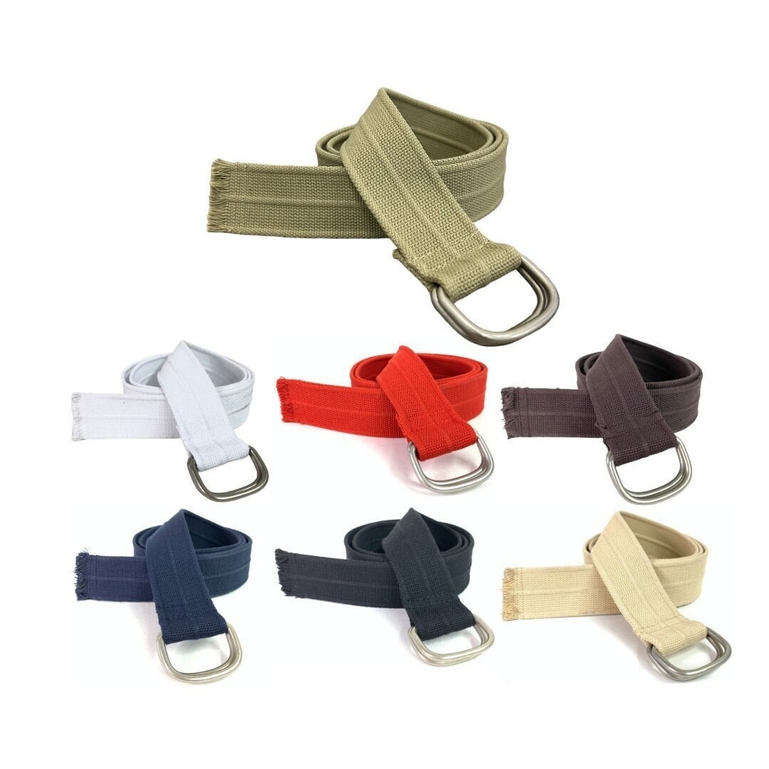 Double Ring Canvas Web Belt Unisex Belt One Size Fits Most - Etsy