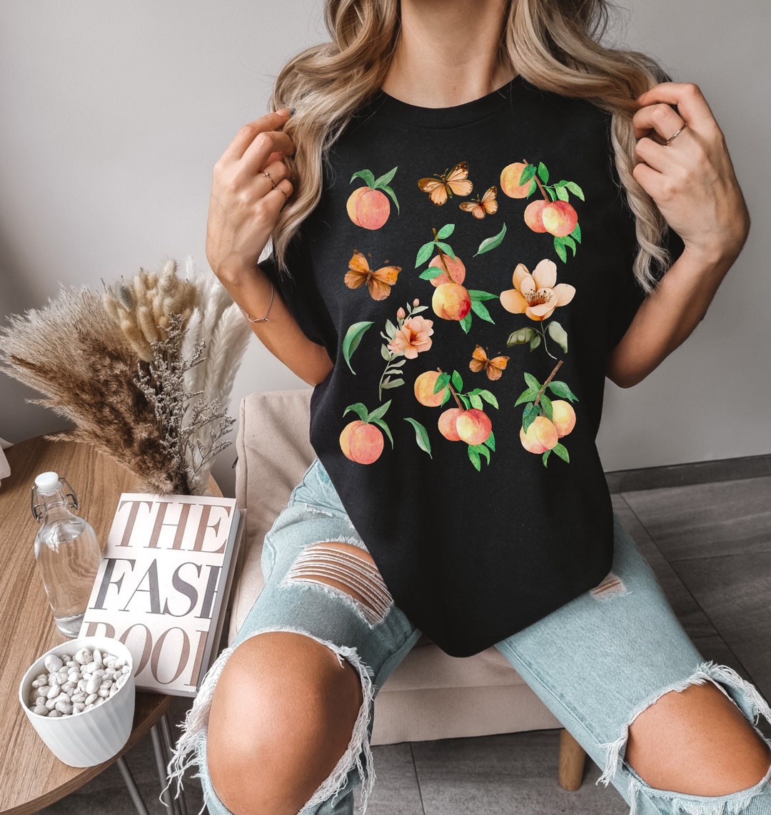 Peaches Shirt, Fruit Shirt, Peach T Shirt, Fruit Tee - Etsy