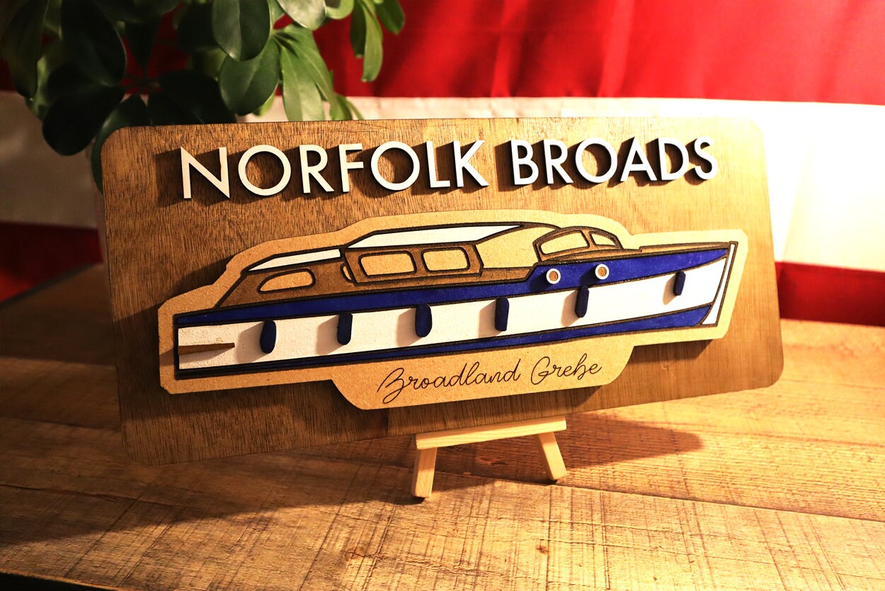 Customisable Hand Made 3D Colour Boat Plaque Sign Wall - Etsy UK