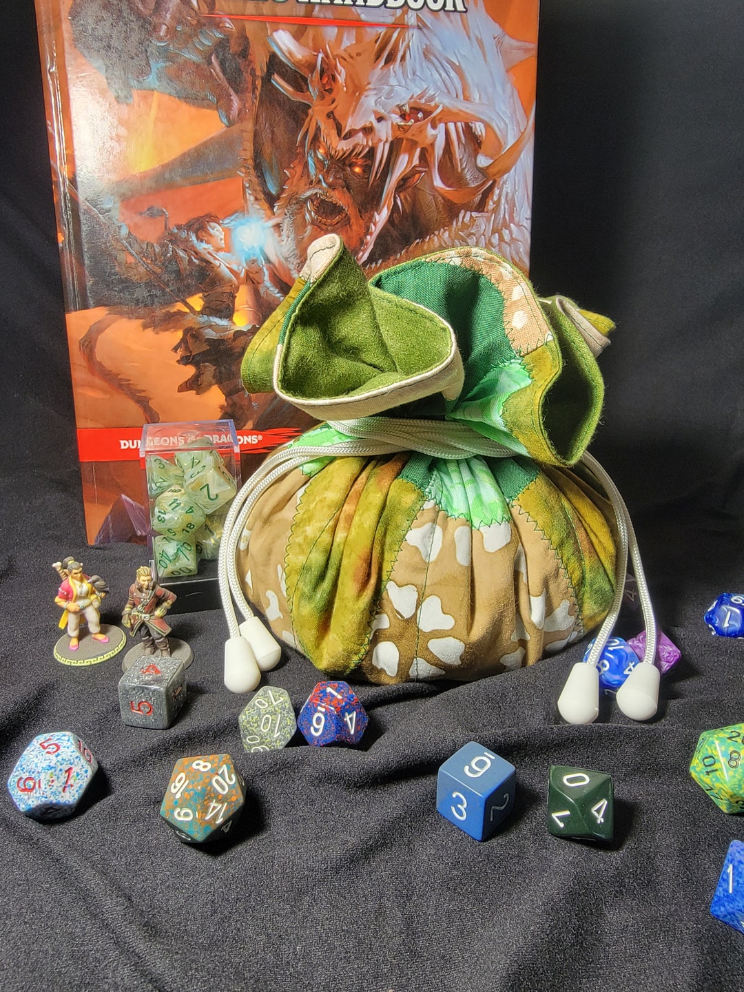 The Druid - Patchwork Dice Bag With Pockets - Etsy