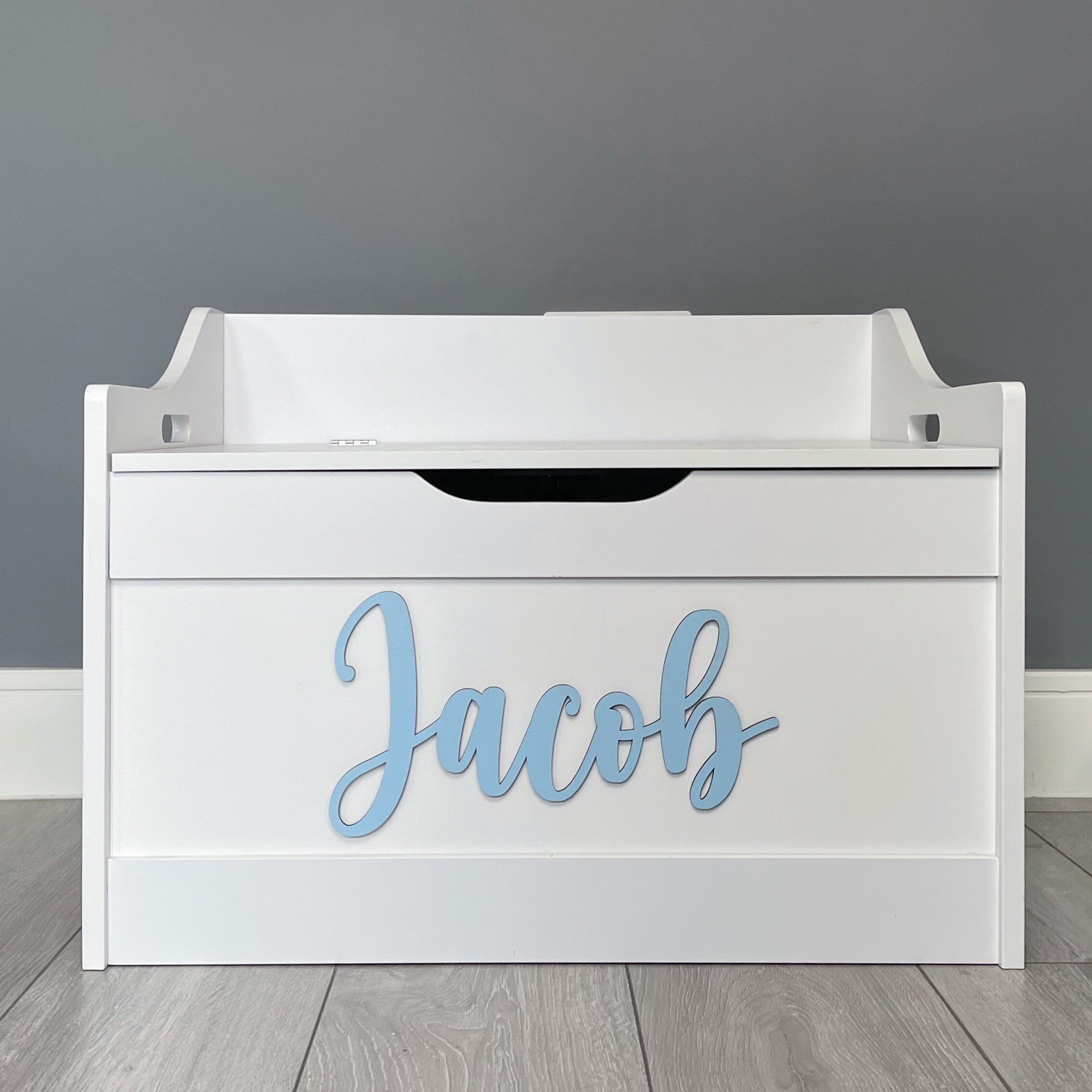 Personalised Pastel Toy Box Name Wooden Sign - Toy Box Not Included - Etsy