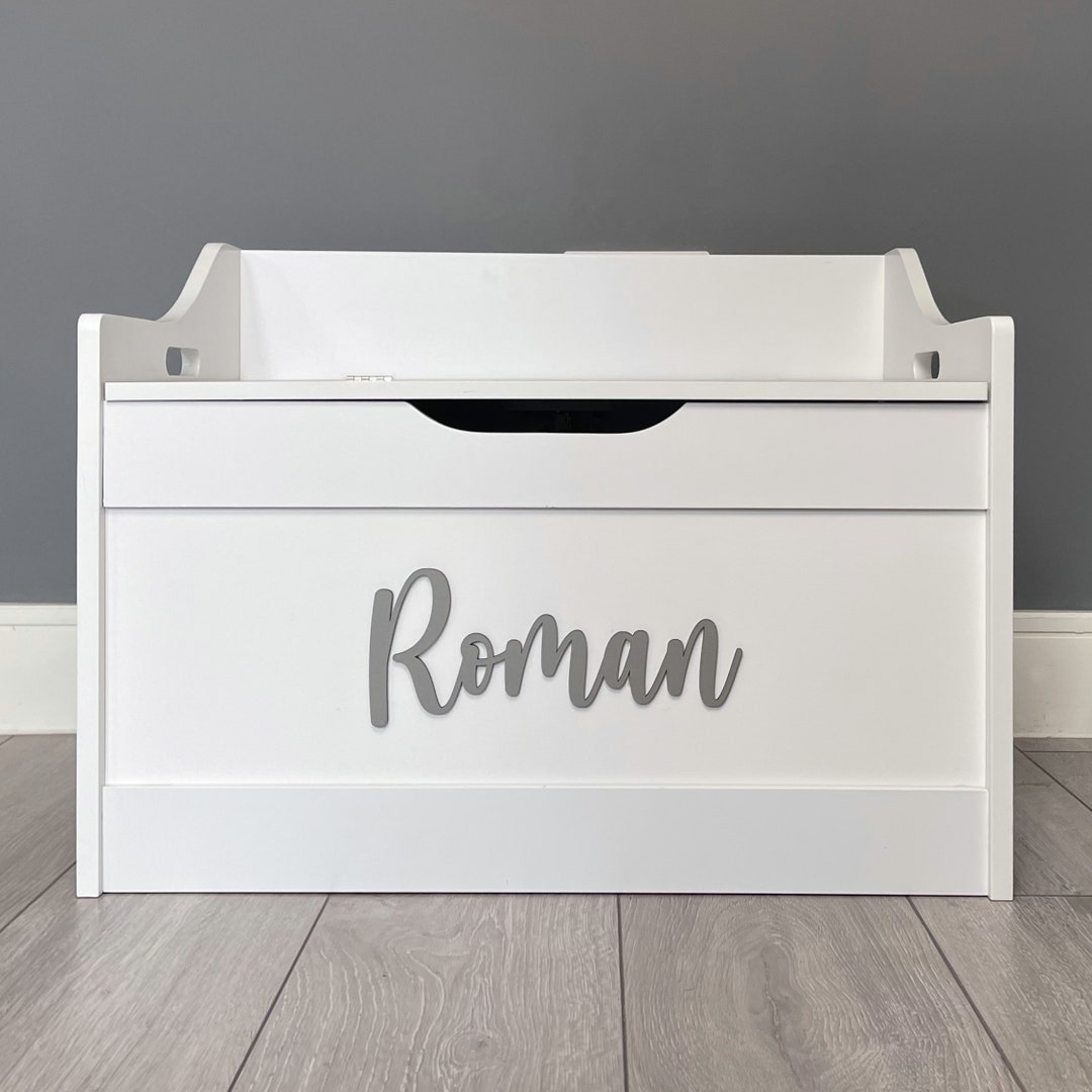 Personalised Toy Box Name Wooden Sign Toy Box Not Included - Etsy