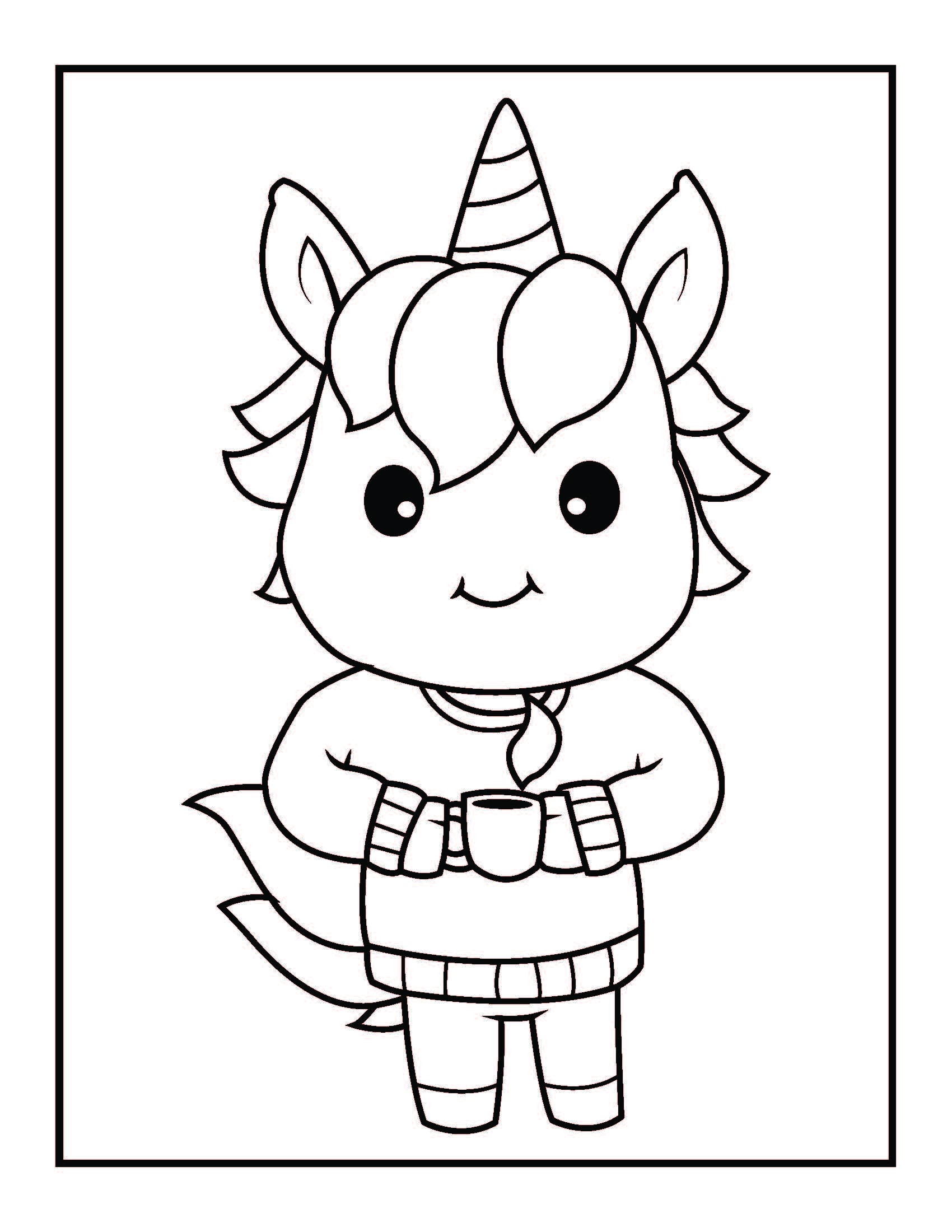 20 Unicorn Colouring Pages For Kids Childrens Coloring In Etsy