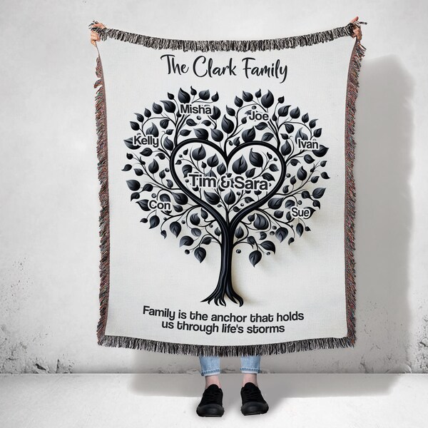 Family Tree Blanket - Etsy
