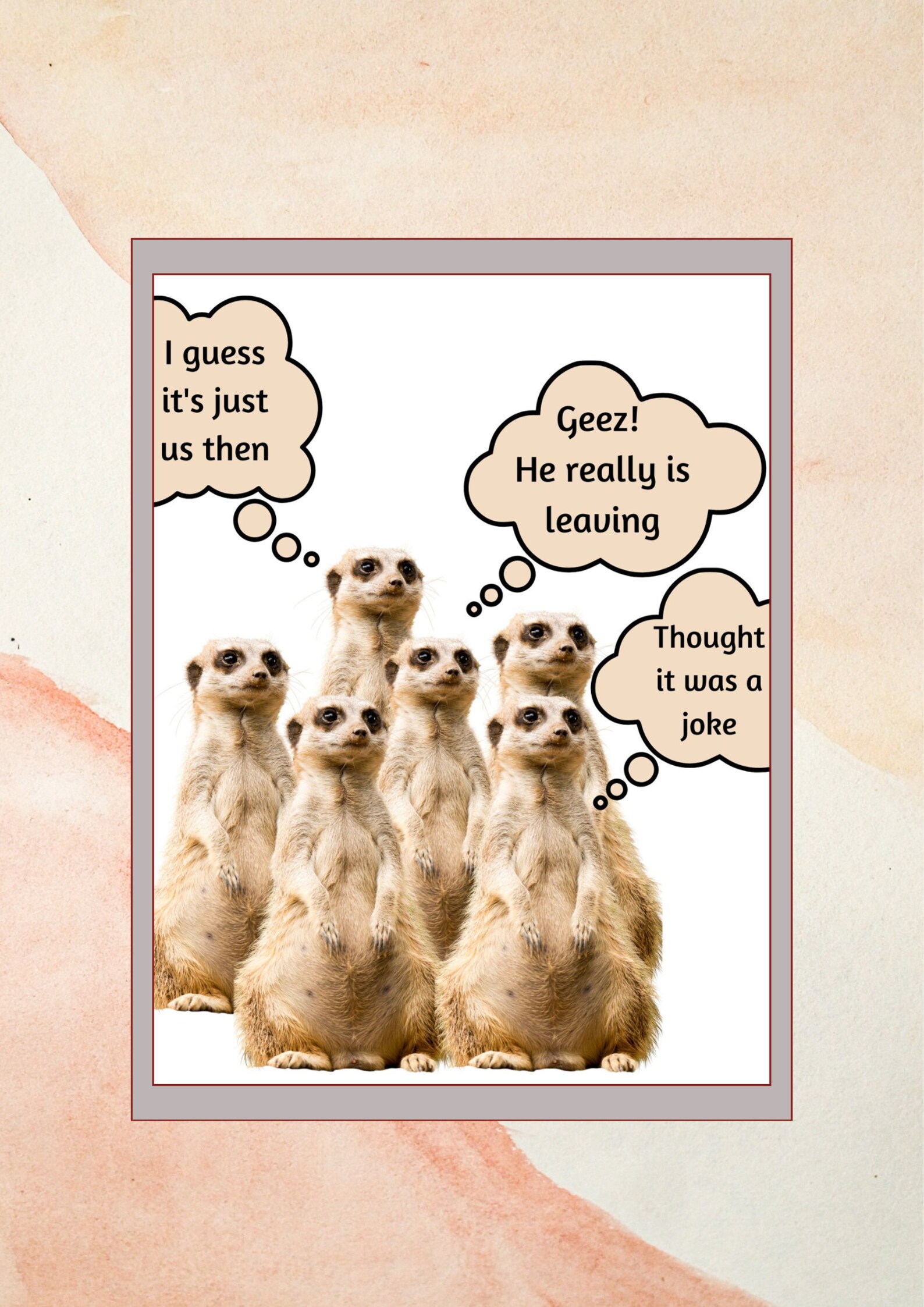 Funny Farewell Card Printable, Digital Goodbye Card, Funny Retirement ...