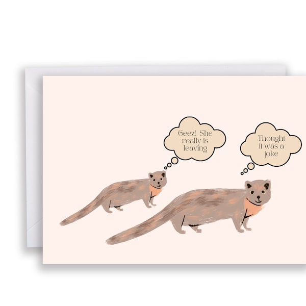 Funny Farewell Card - Etsy