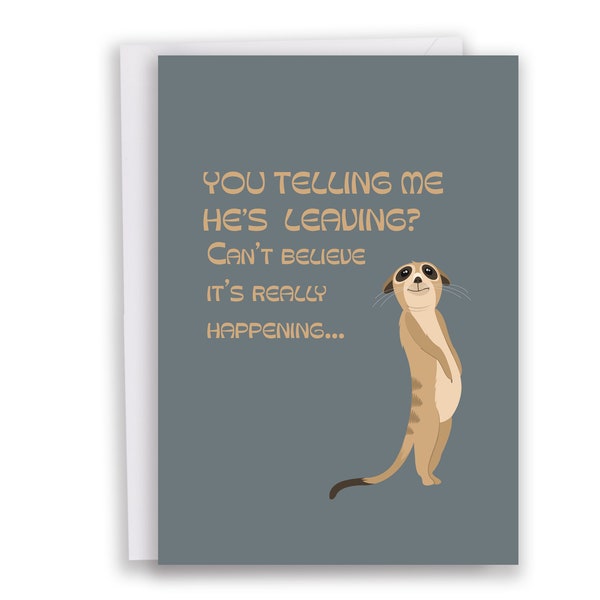 Funny Farewell Card - Etsy