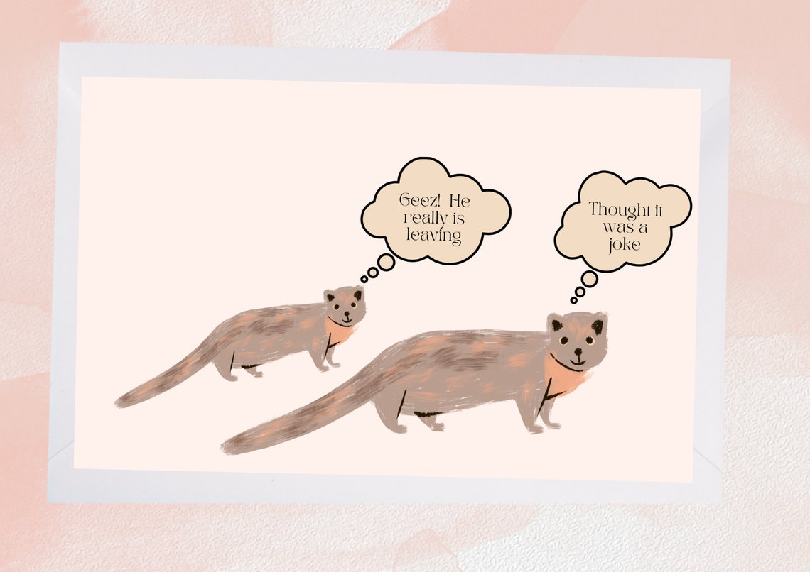 Funny Farewell Card Printable, Digital Goodbye Card, Funny Retirement ...