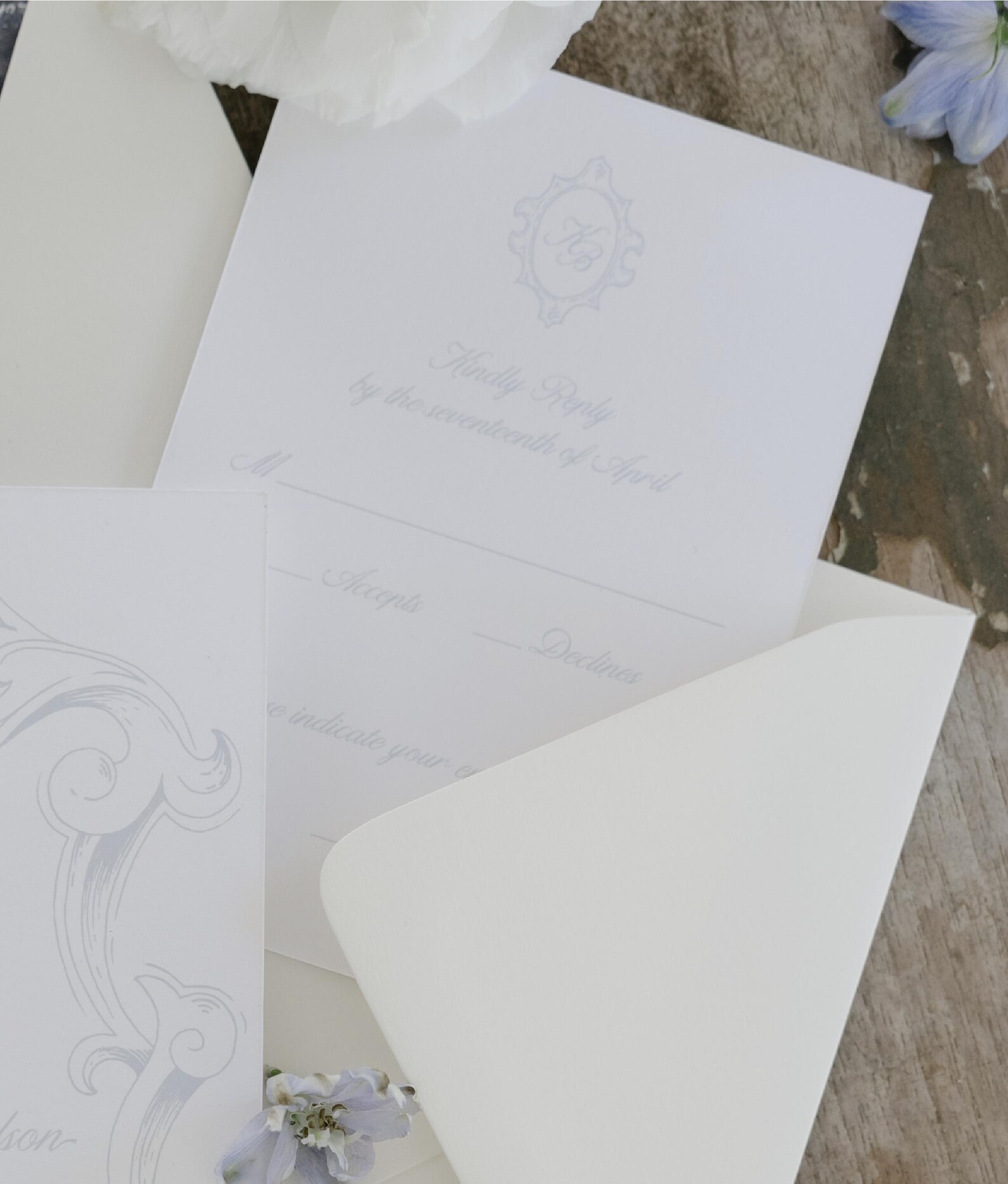 6-PC Ornamental Frame Wedding Invitation | Marjorie | Traditional ...