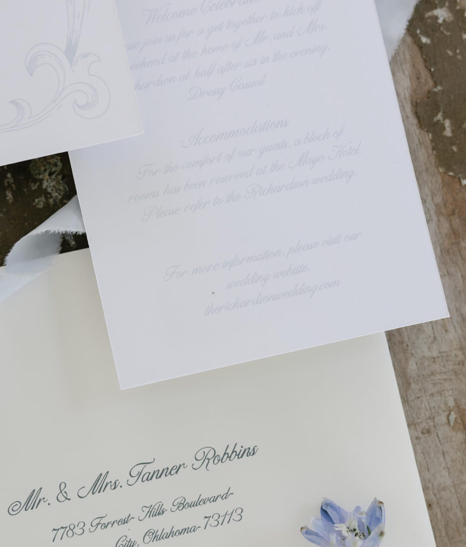 6-PC Ornamental Frame Wedding Invitation | Marjorie | Traditional ...