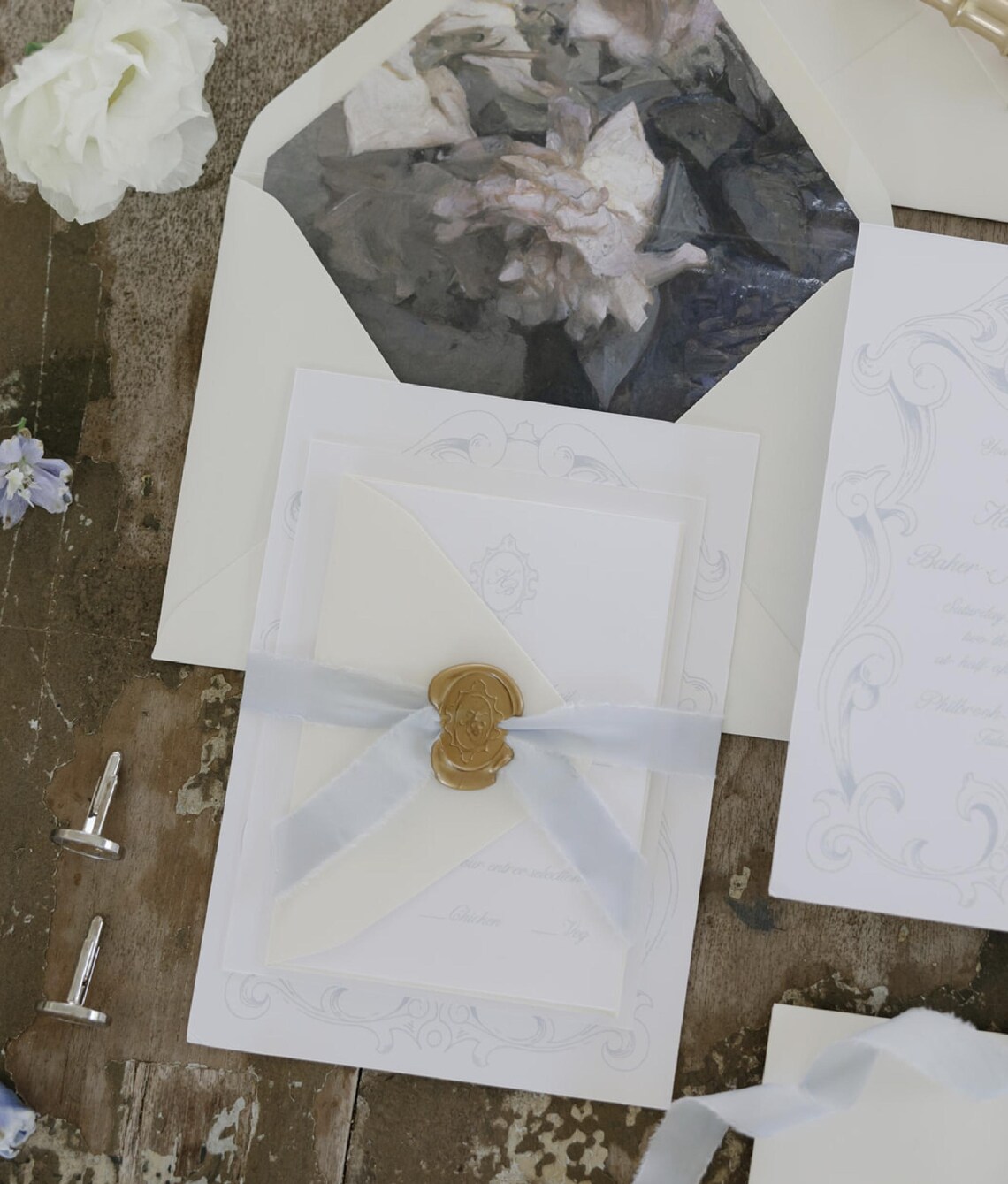 6-PC Ornamental Frame Wedding Invitation | Marjorie | Traditional ...