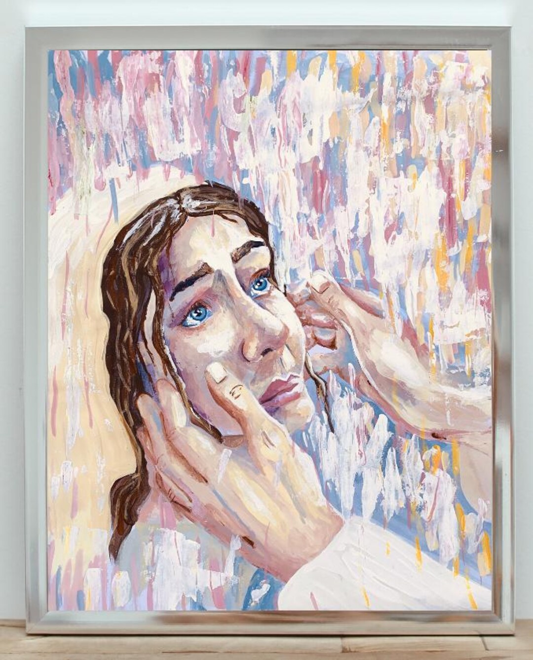 Jesus Christ Bible Verse Artwork Painting, "now I See", Acrylic LDS ...