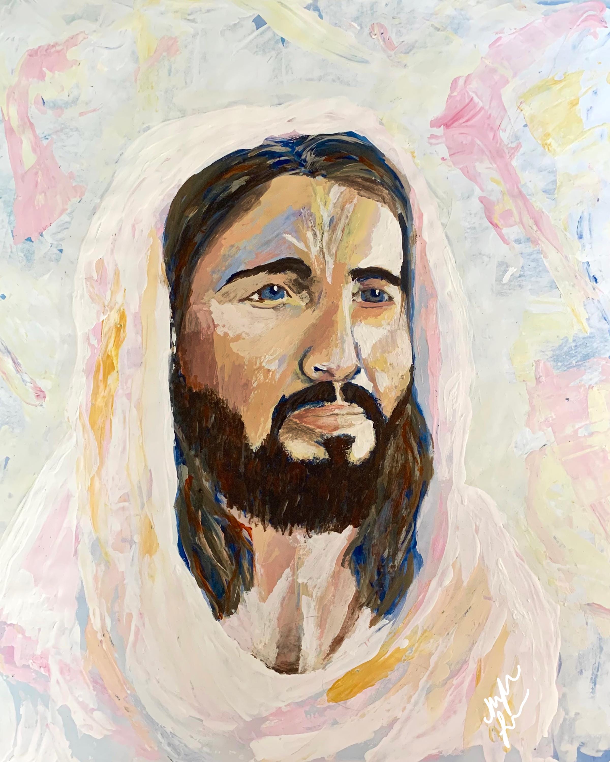 Jesus Christ Artwork Painting, christ in Color, LDS Christian Art Print ...
