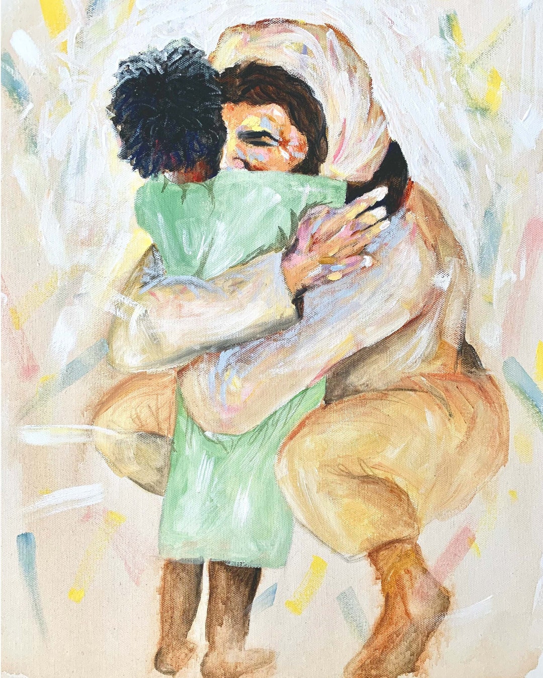 Jesus Christ Artwork Painting, the Arms of Christ, LDS Christian Art ...