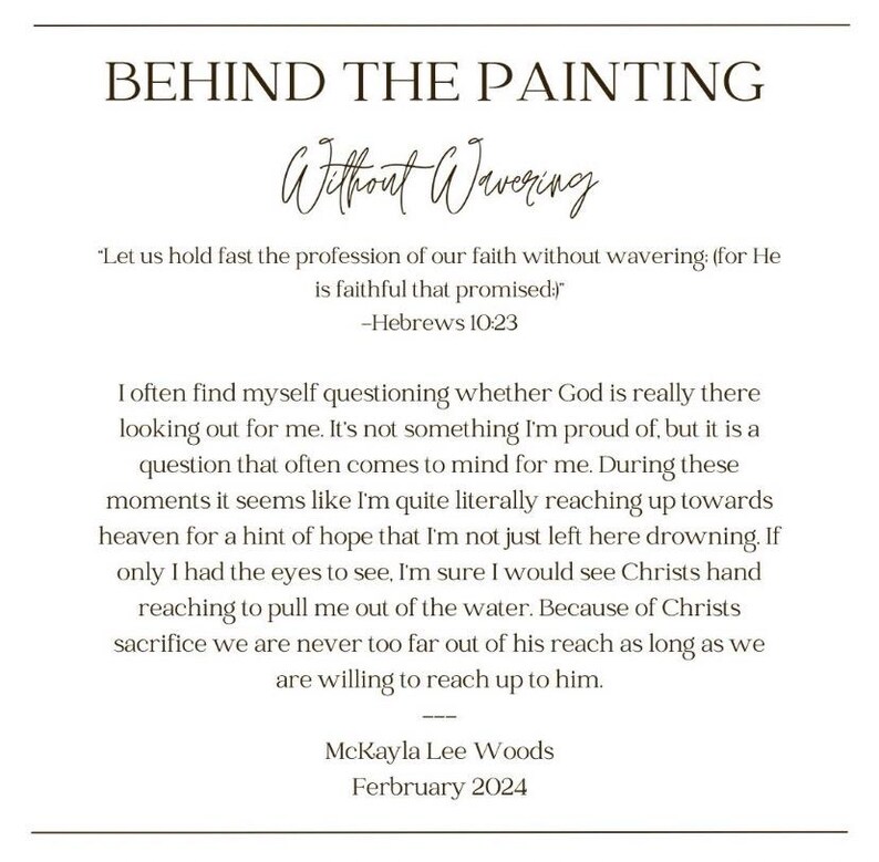 Jesus Christ Artwork Painting, "without Wavering", LDS Christian Art ...