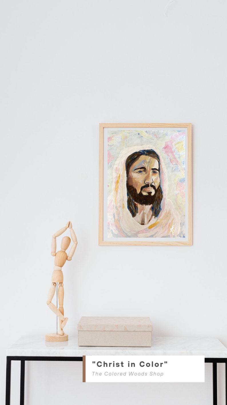 Jesus Christ Artwork Painting, "christ in Color", LDS Christian Art ...