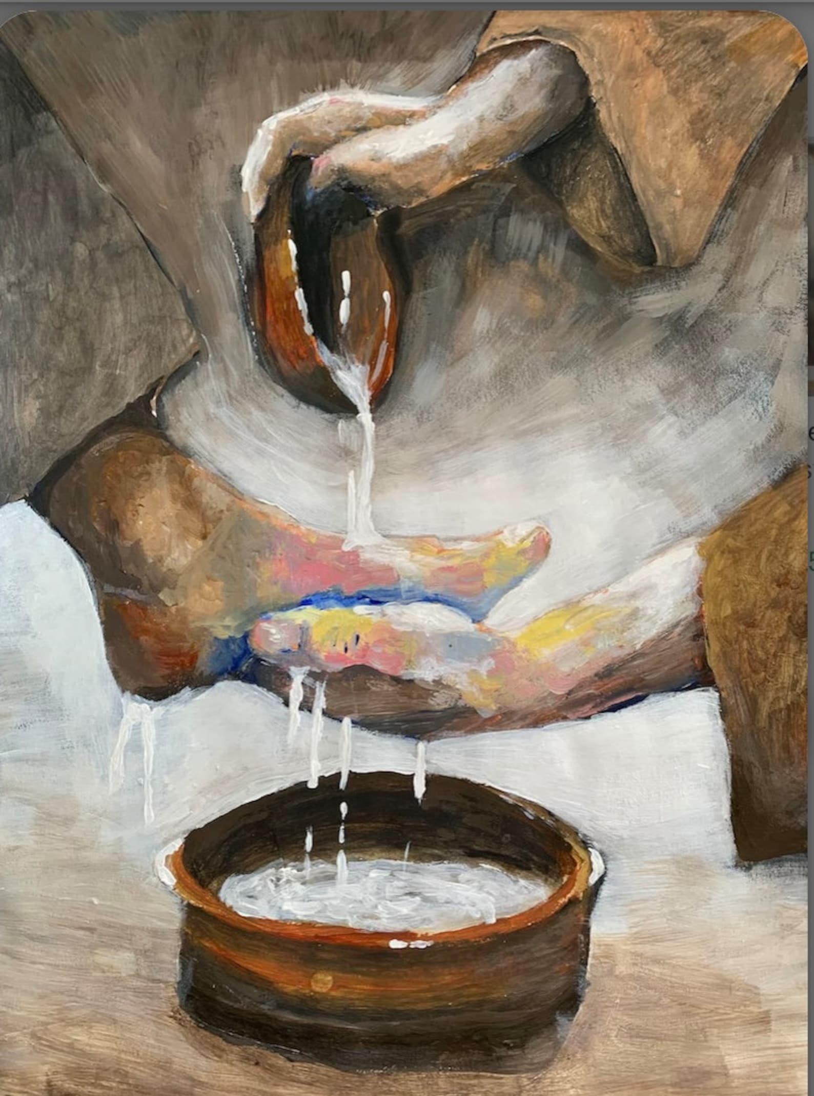 Christian Biblical Christs Hands Artwork, LDS Scripture Cards, “by His ...