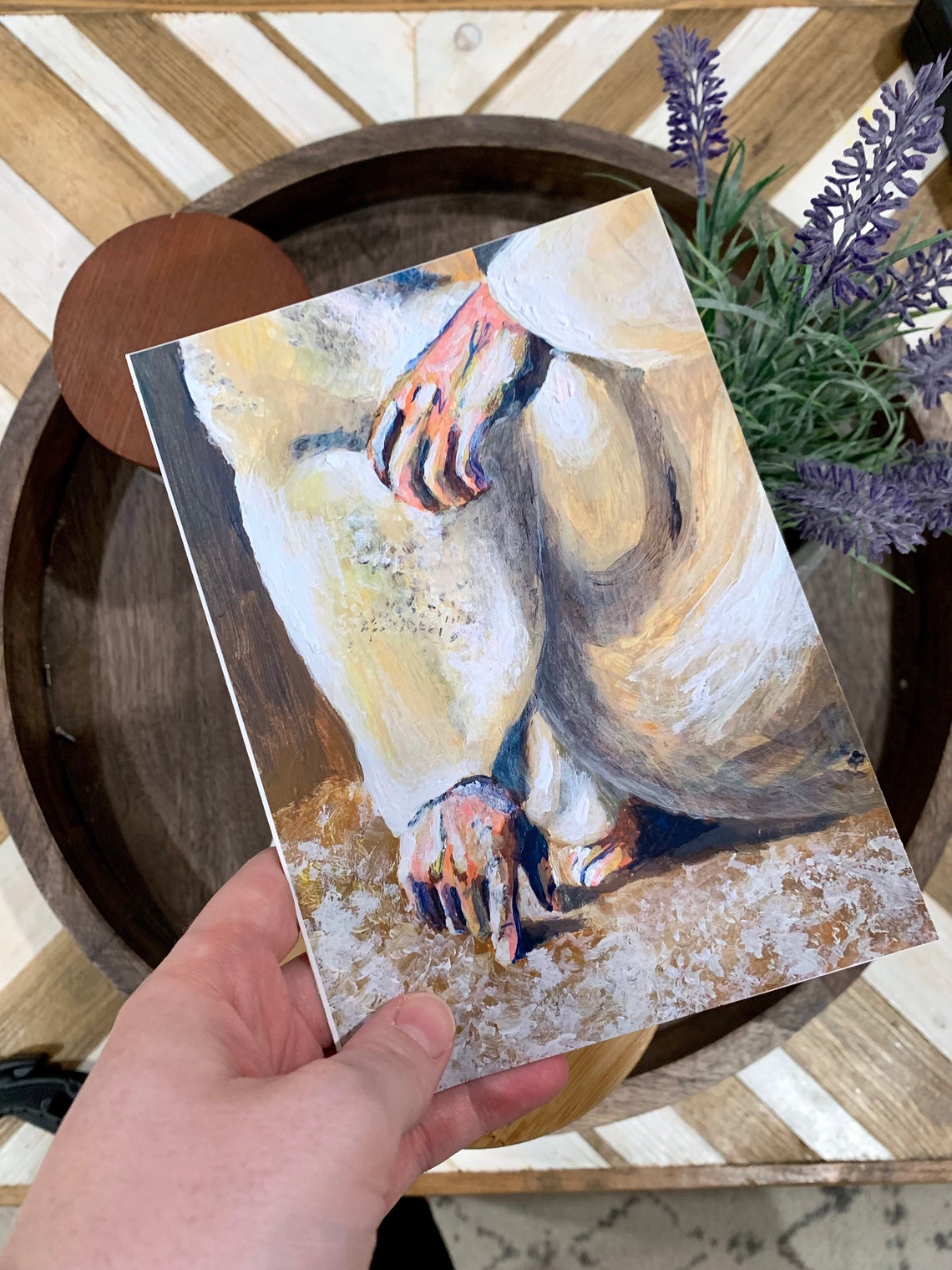 Jesus Christ Art Print Painting, "writing in the Sand", LDS Christian ...