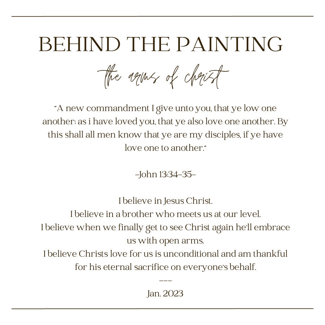 Jesus Christ Artwork Painting, the Arms of Christ, LDS Christian Art ...