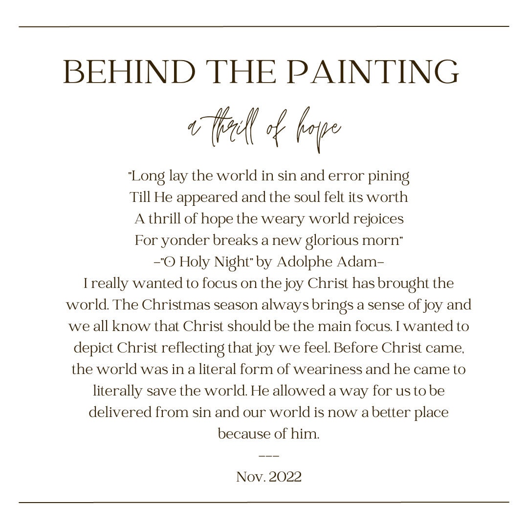 Laughing Smiling Jesus Christ Artwork Painting, "a Thrill of Hope", LDS ...