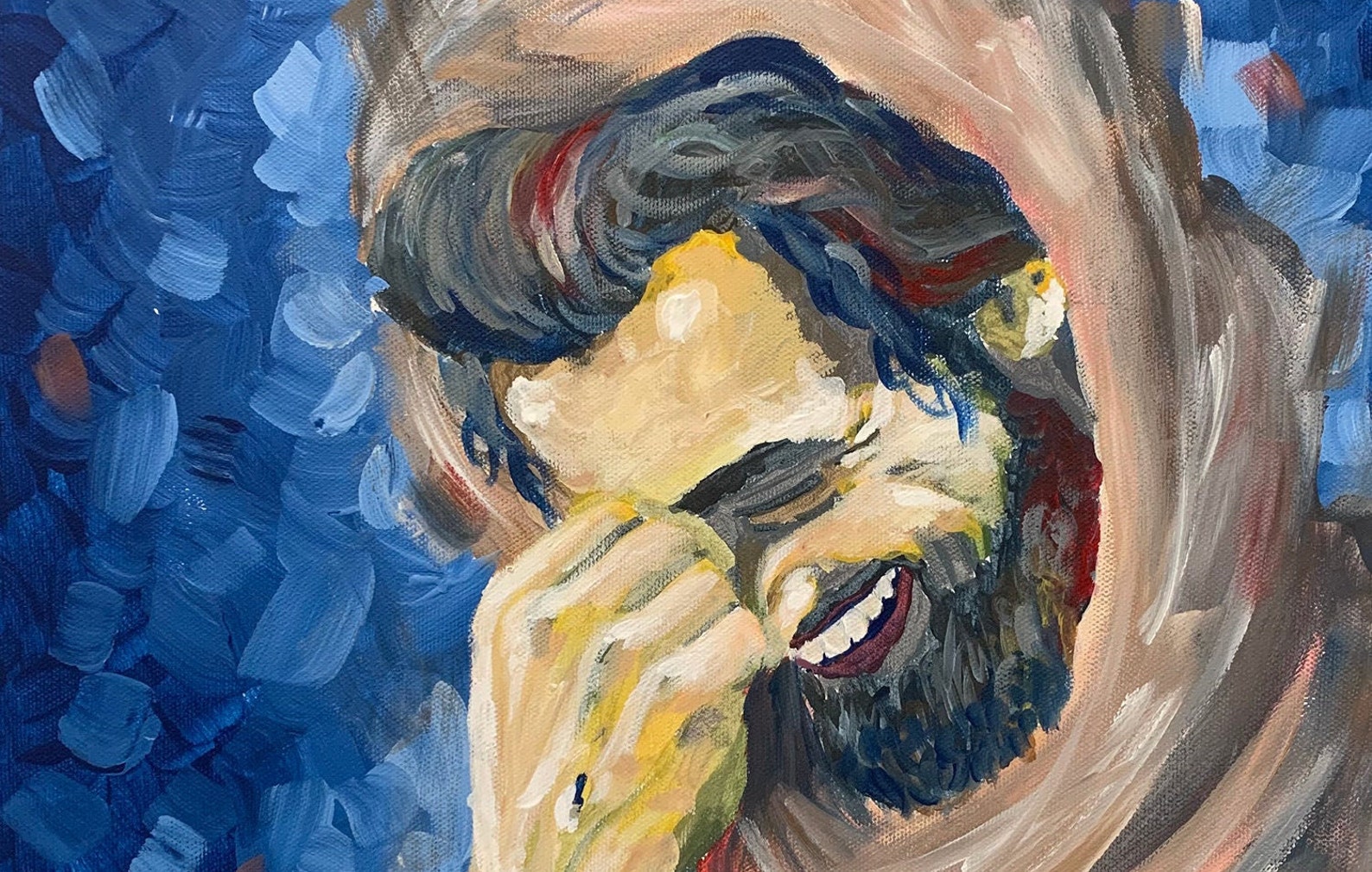 Laughing Smiling Jesus Christ Artwork Painting, "a Thrill of Hope", LDS ...