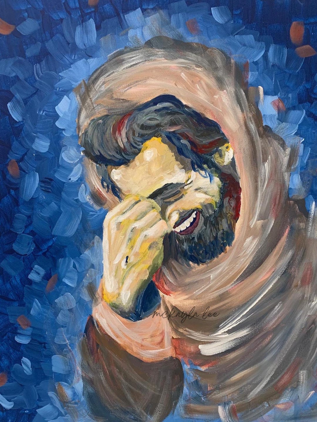 Laughing Smiling Jesus Christ Artwork Painting, "a Thrill of Hope", LDS ...