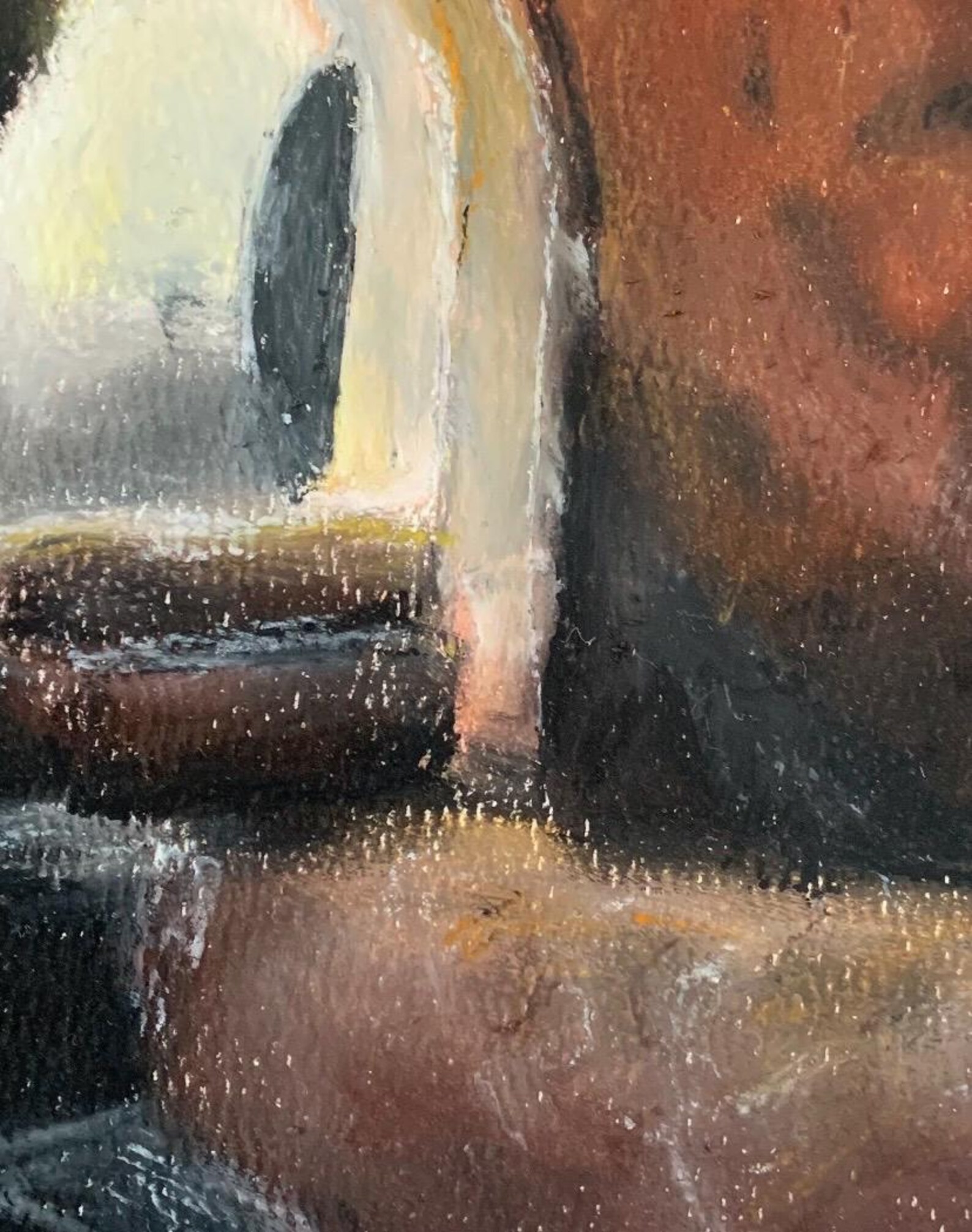 Square Shaped Jesus Christ Artwork Oil Pastel Painting, "even the ...