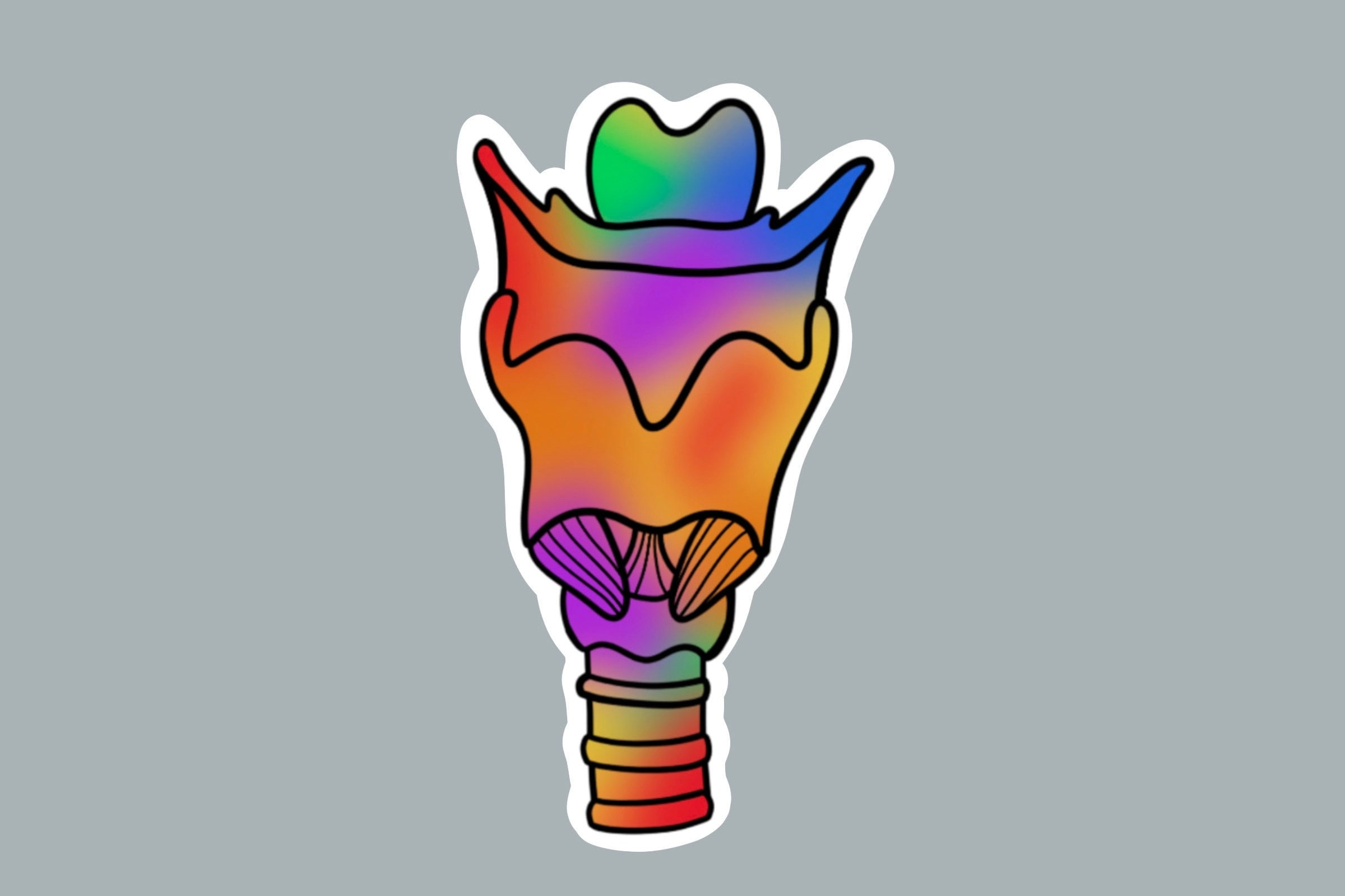 SLP Larynx Sticker, Larynx, SLP Anatomy, Speech Pathology - Etsy