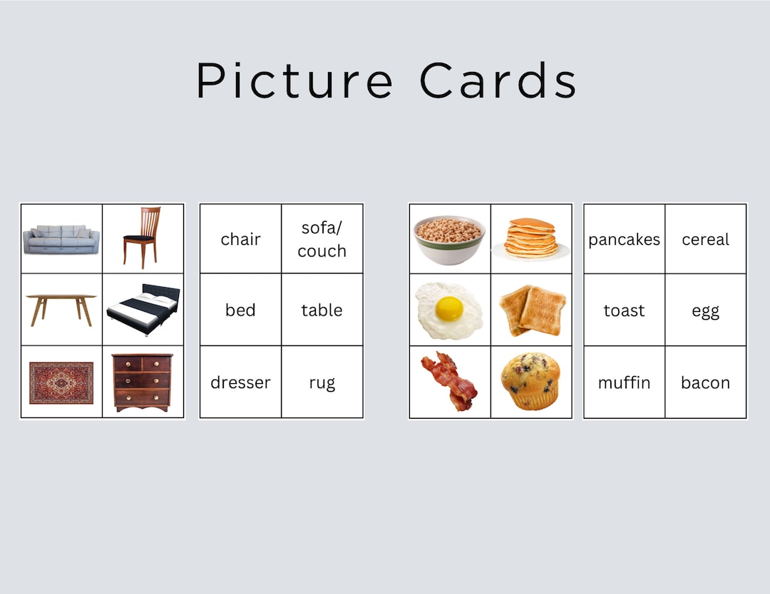 150 Picture Cards, SLP Downloadable Resource, Medical SLP Treatment - Etsy